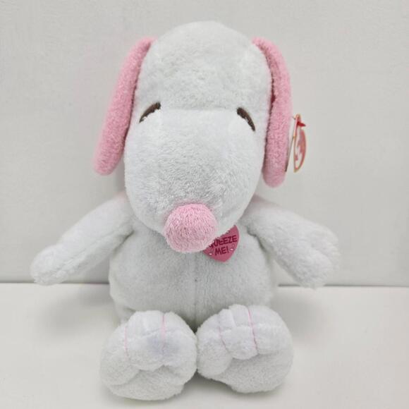 Toys | Ty Pluffies Collection Snoopy The Pink Dog From Peanuts Rare 85 ...